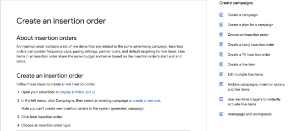 Managing Media Insertion Orders - Rainmaker Cloud